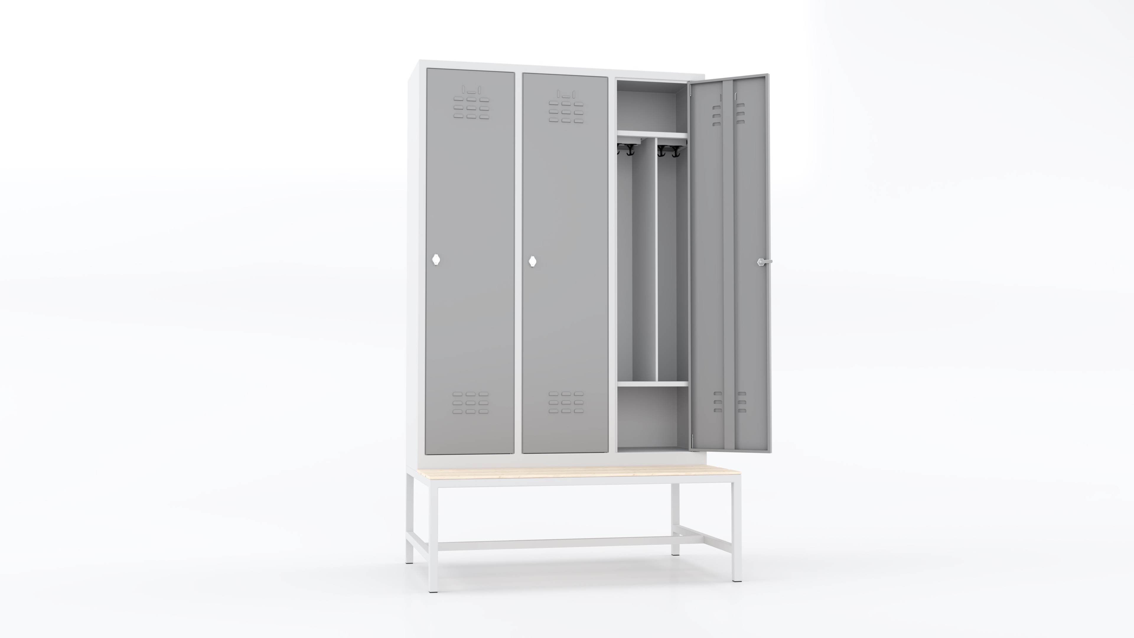 3-Seat Bench Locker | Durable Storage Solutions for Schools | Arma ...