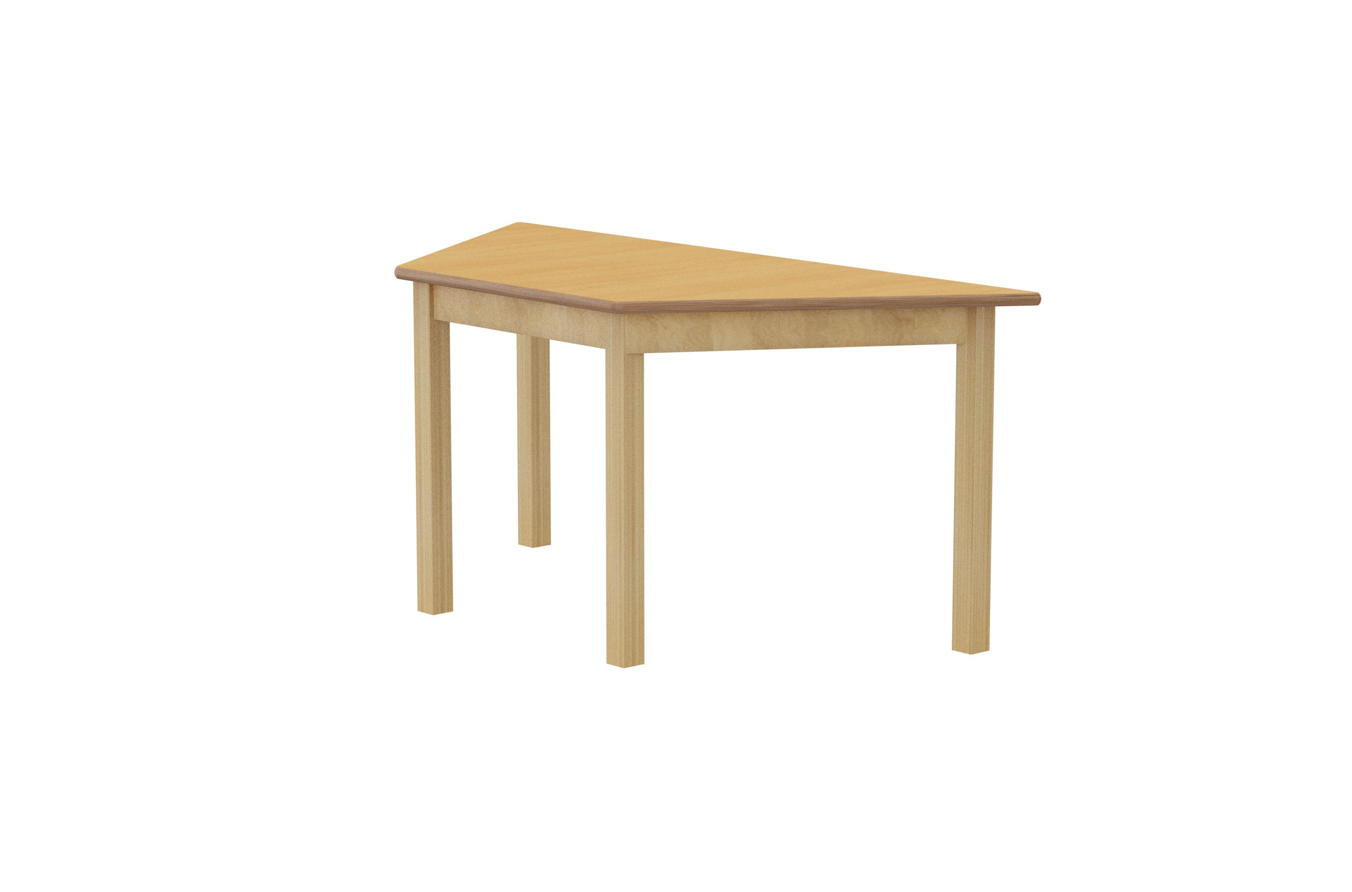 Trapezoidal Table with Wooden Legs | Stylish and Functional Furniture
