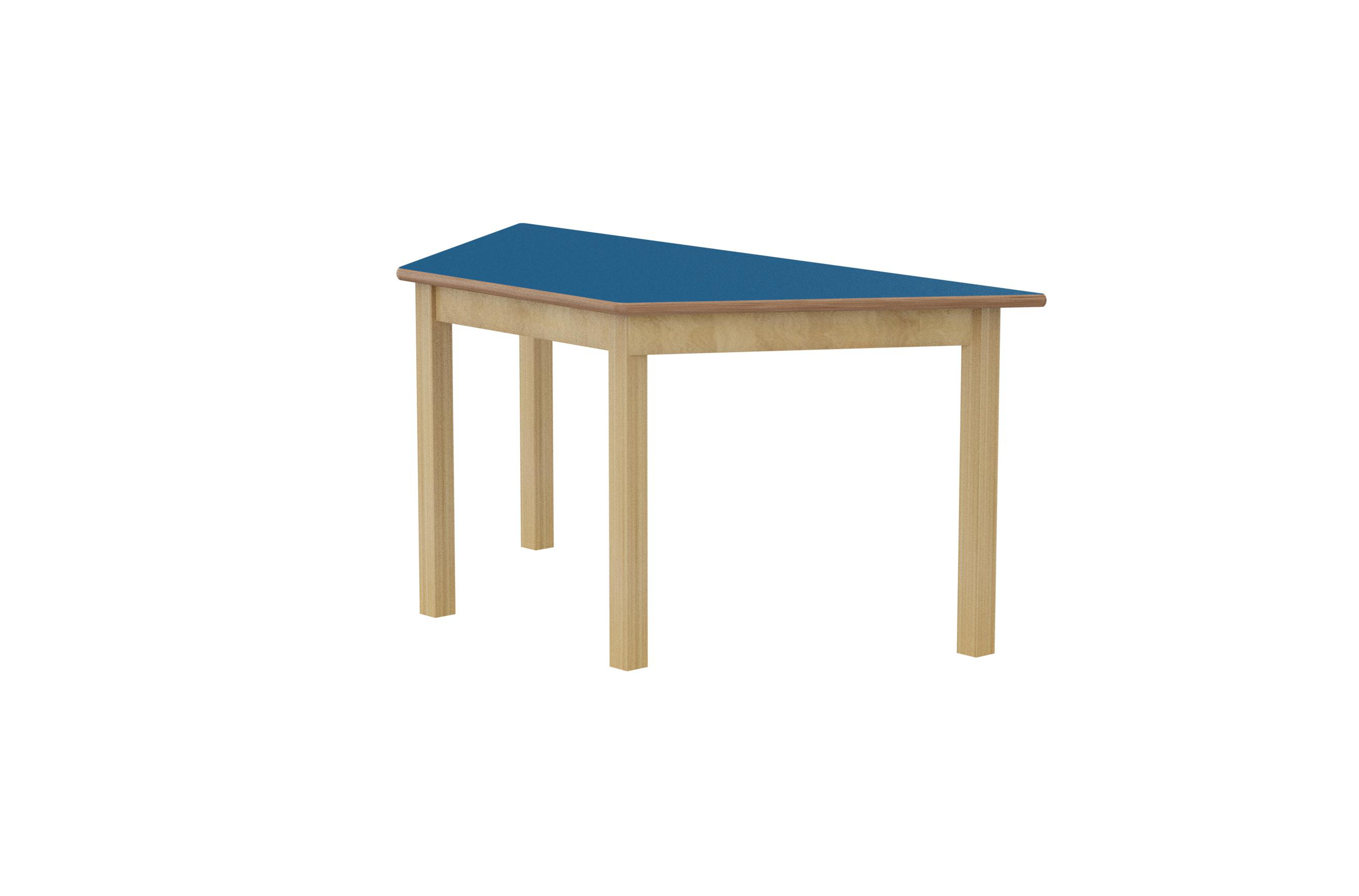 Trapezoidal Table with Wooden Legs | Stylish and Functional Furniture