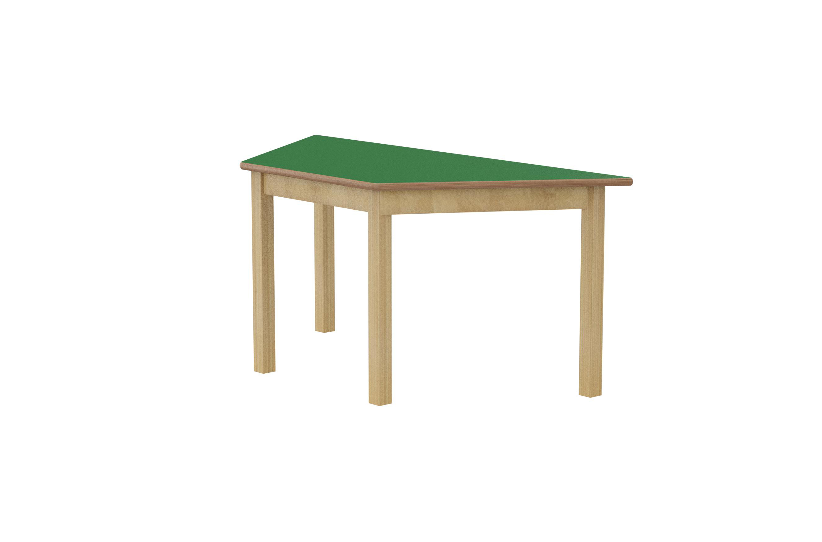 Trapezoidal Table with Wooden Legs | Stylish and Functional Furniture